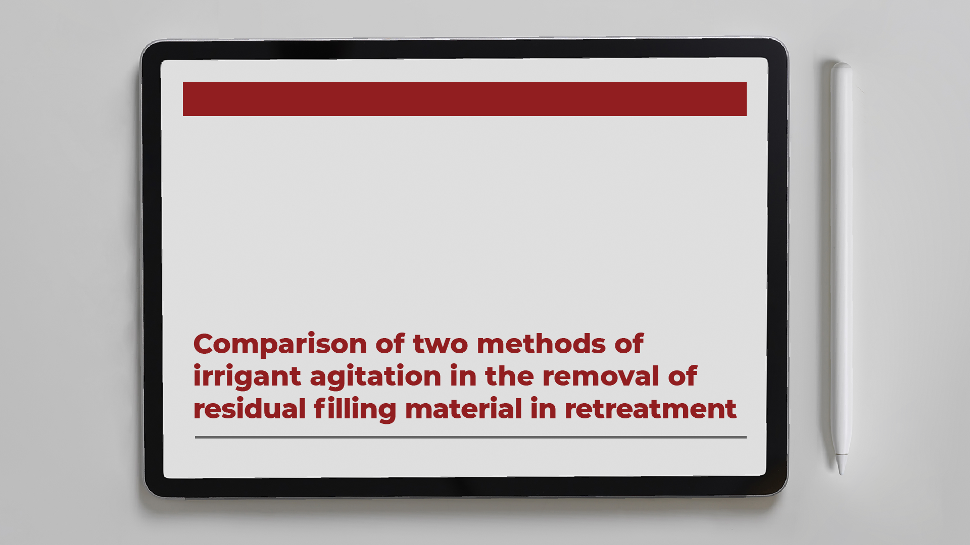 Comparison of two methods of irrigant agitation in the removal of ...