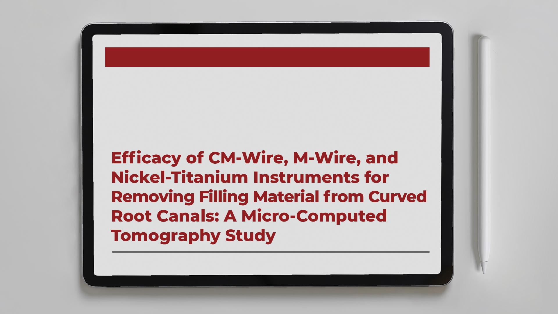 Efficacy of CM-Wire, M-Wire, and Nickel-Titanium Instruments for ...