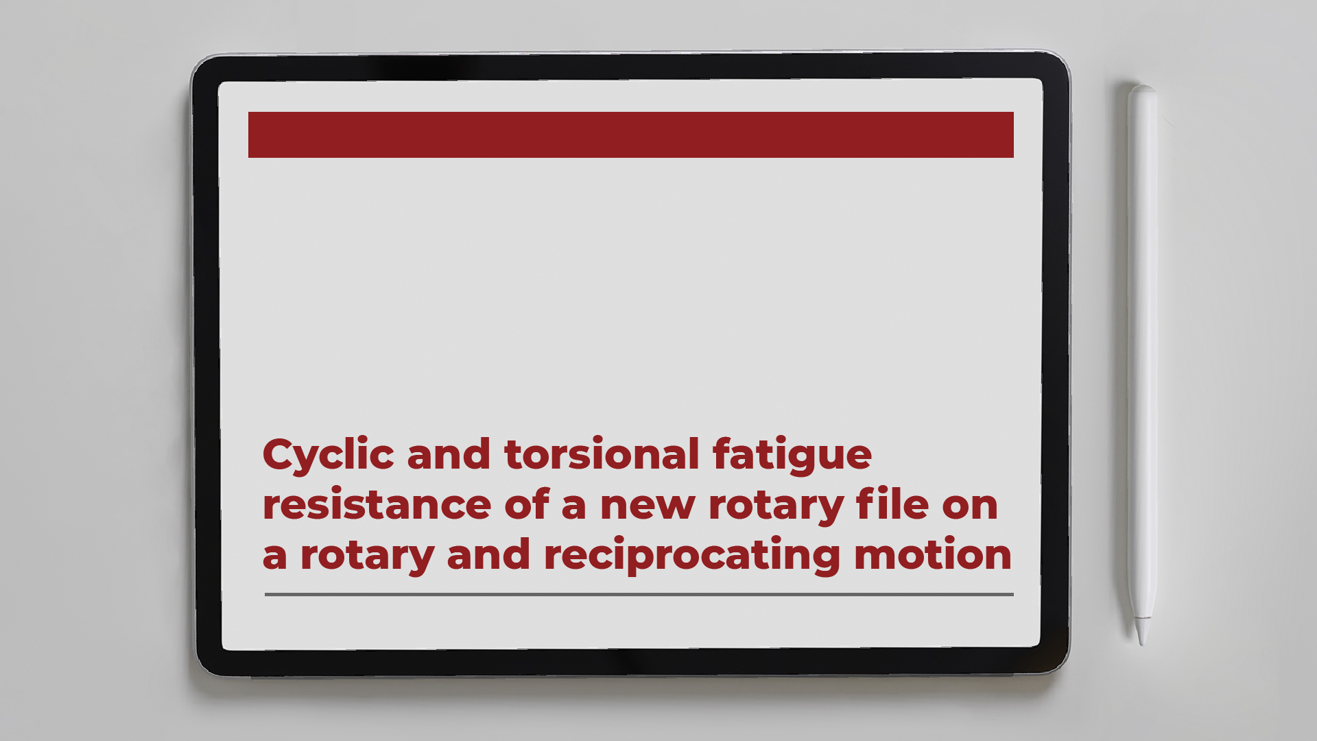Cyclic and torsional fatigue resistance of a new rotary file on a ...